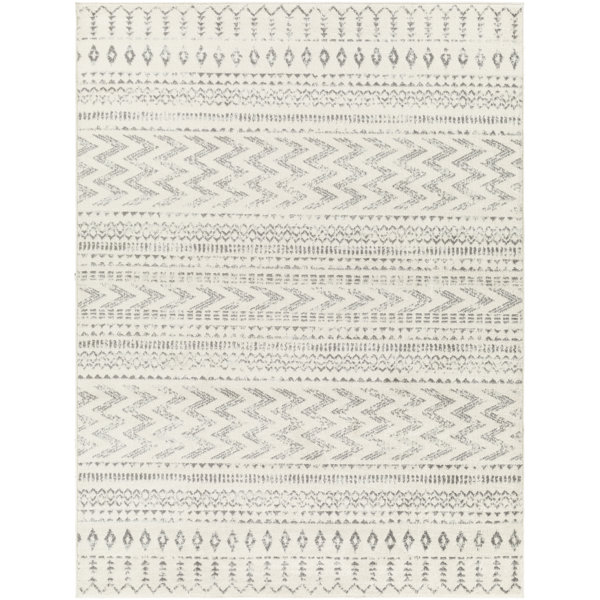Loon Peak® Tapis géométrique gris clair tissé à la machine Ifigeneia et Commentaires - Wayfair ...